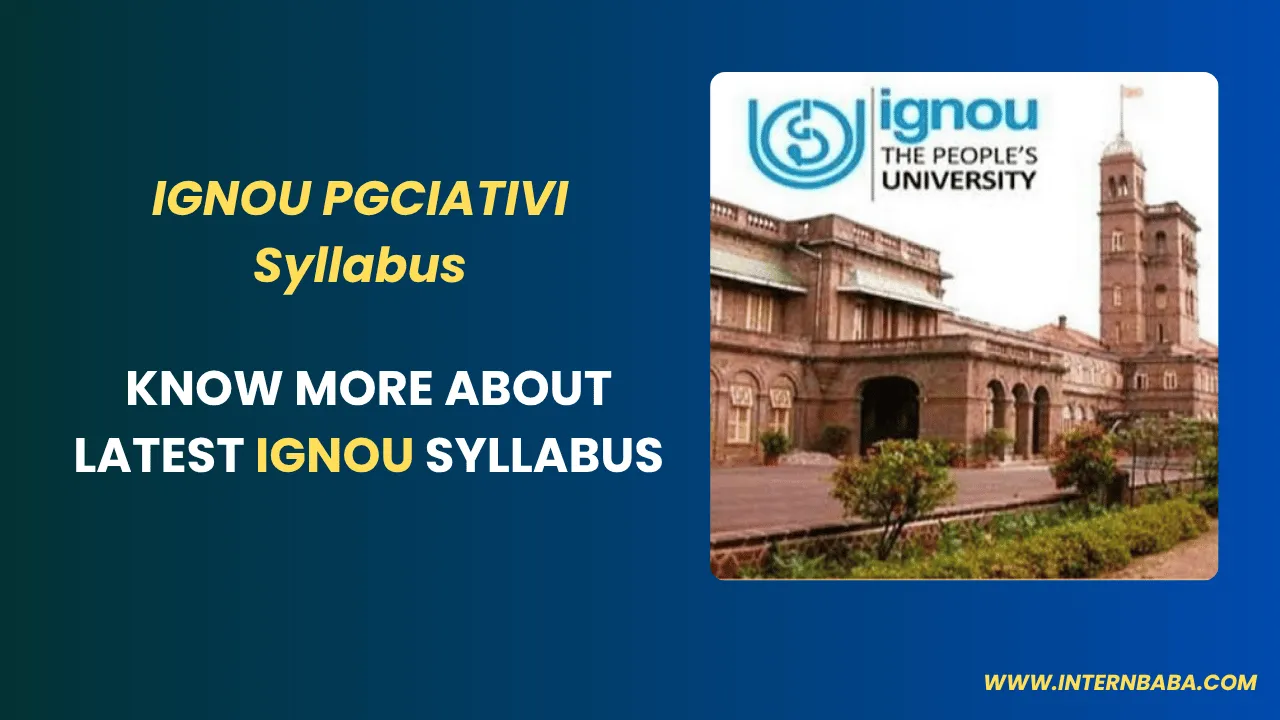 IGNOU DTS Syllabus 2025 - InternBaba - Internship, Jobs & Govt Jobs Update