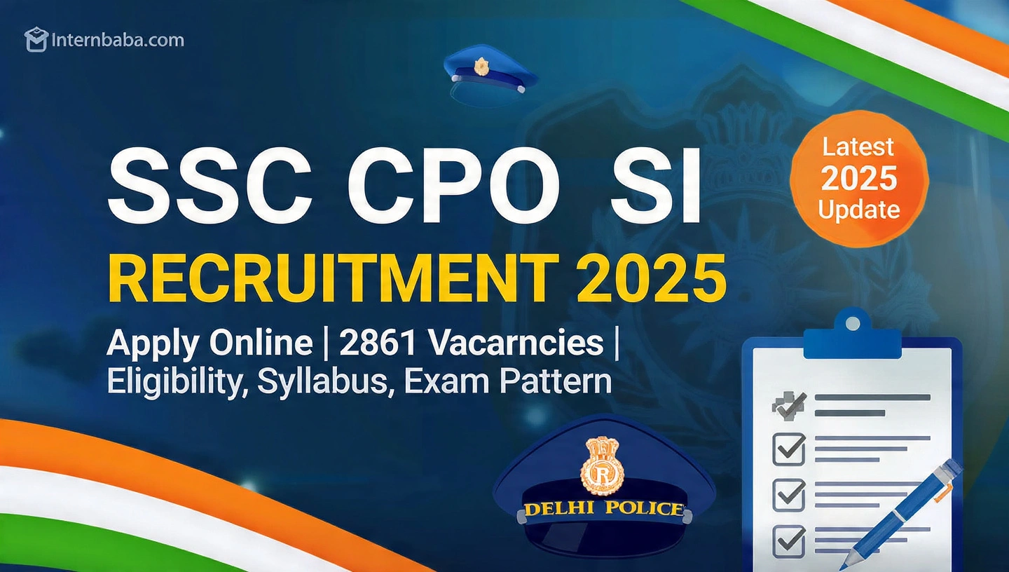 SSC CPO SI Recruitment 2025 – Apply Online For 2861 Posts, Eligibility ...